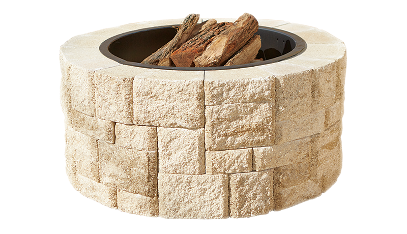 Keystone Split Rock Fire Pit Kit - Yukon – Clark & Co. Hardscape Supply